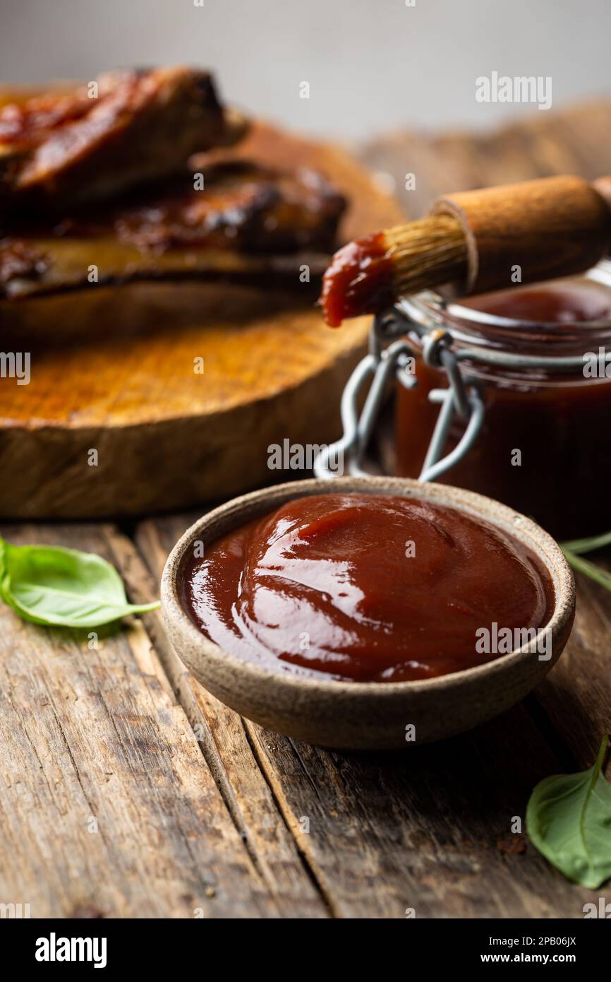 Bbq sauce messy hi-res stock photography and images - Alamy