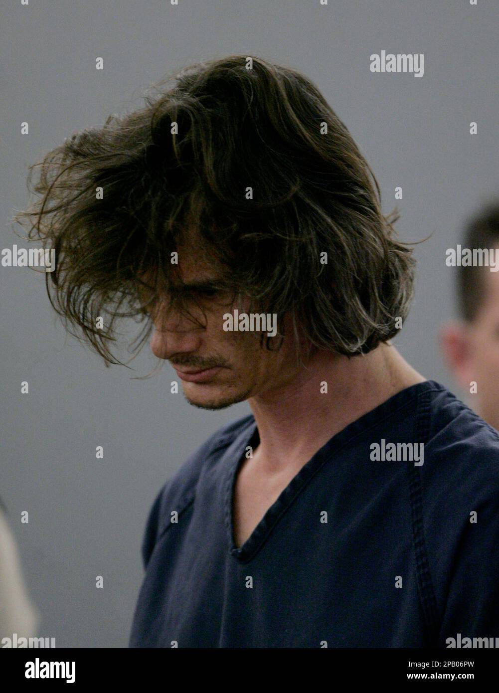 Chester Arthur Stiles looks downward as he appears in a courtroom for ...
