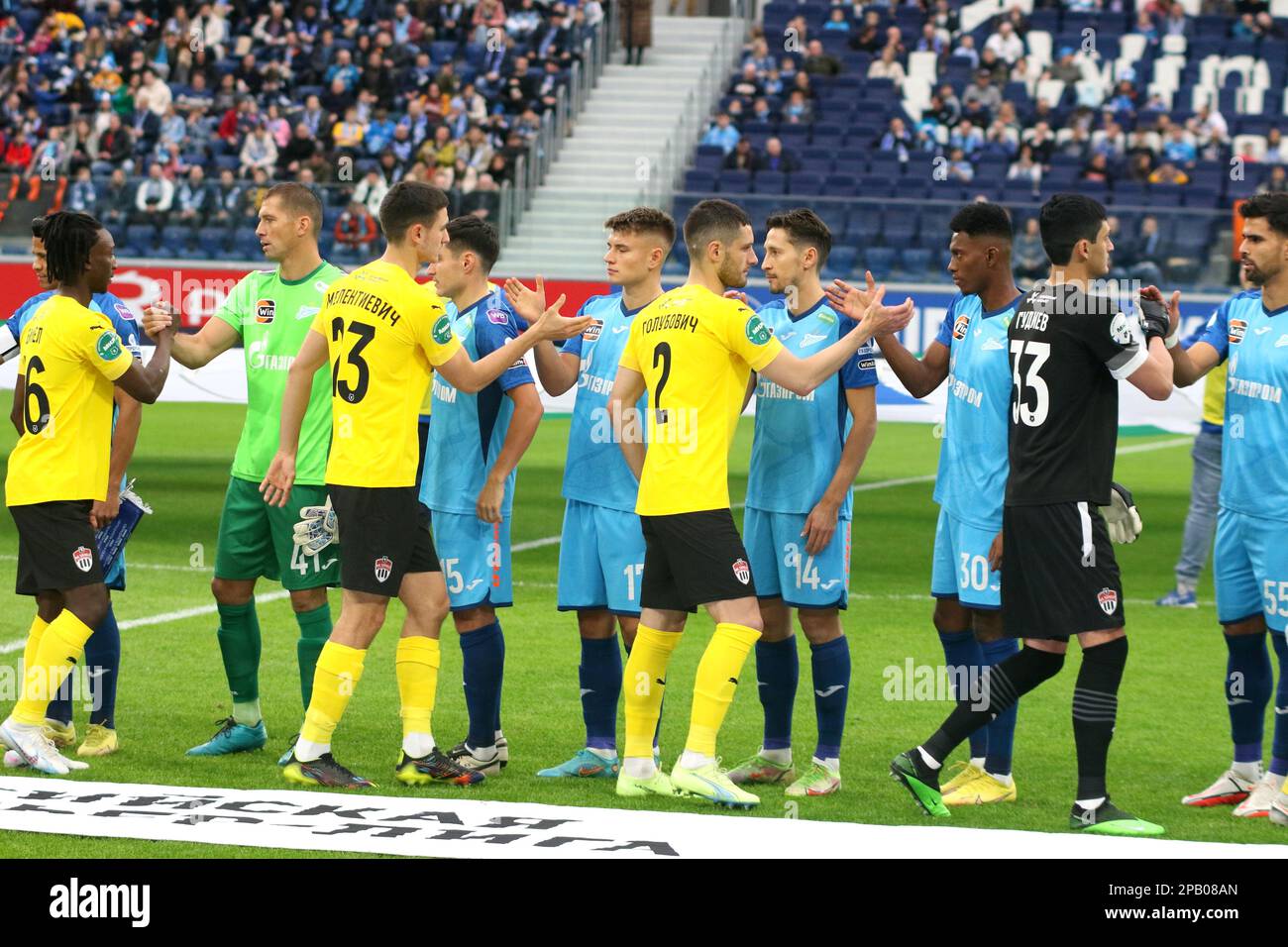 Saint Petersburg, Russia, 12 March 2023: Football. Russian Premier ...