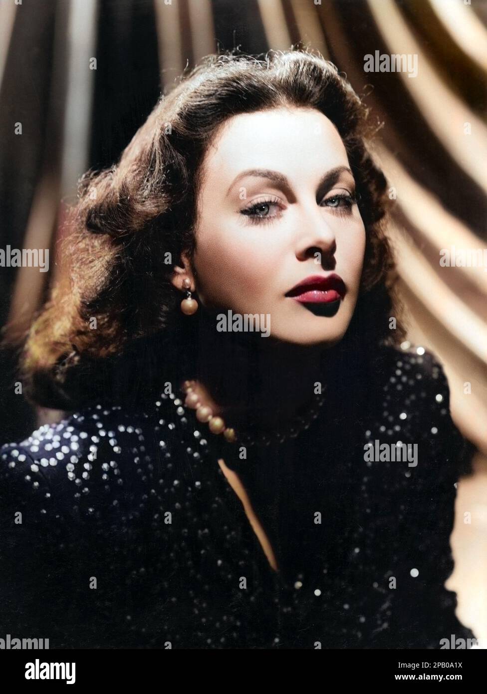 American actress Hedy Lamarr in "The Heavenly Body" (MGM, 1943). Portrait, publicity photo ...