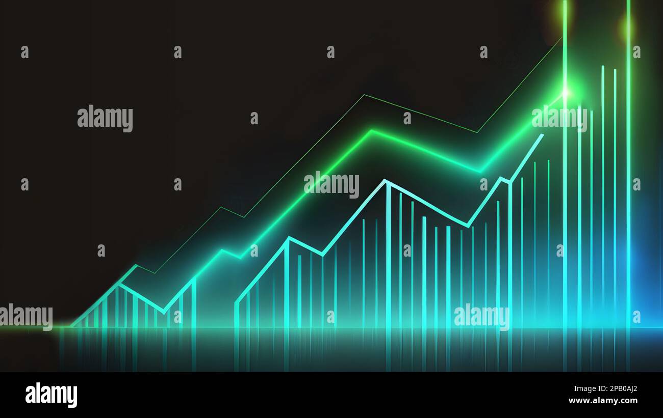 Stock market investment trading graph in graphic concept suitable for ...