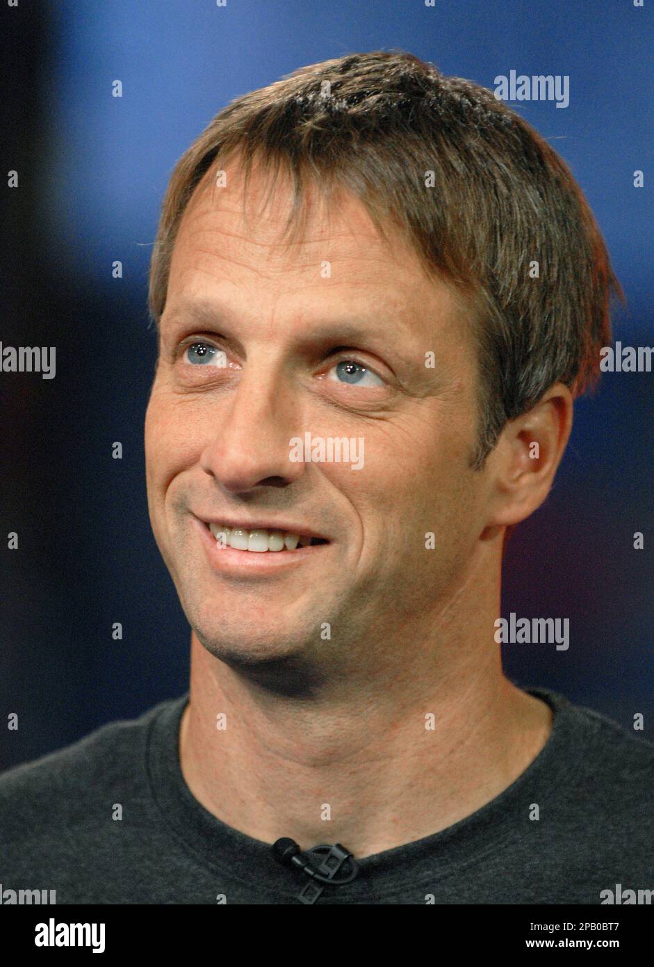 Skateboarder Tony Hawk makes an appearance on MTV's Total Request Live ...