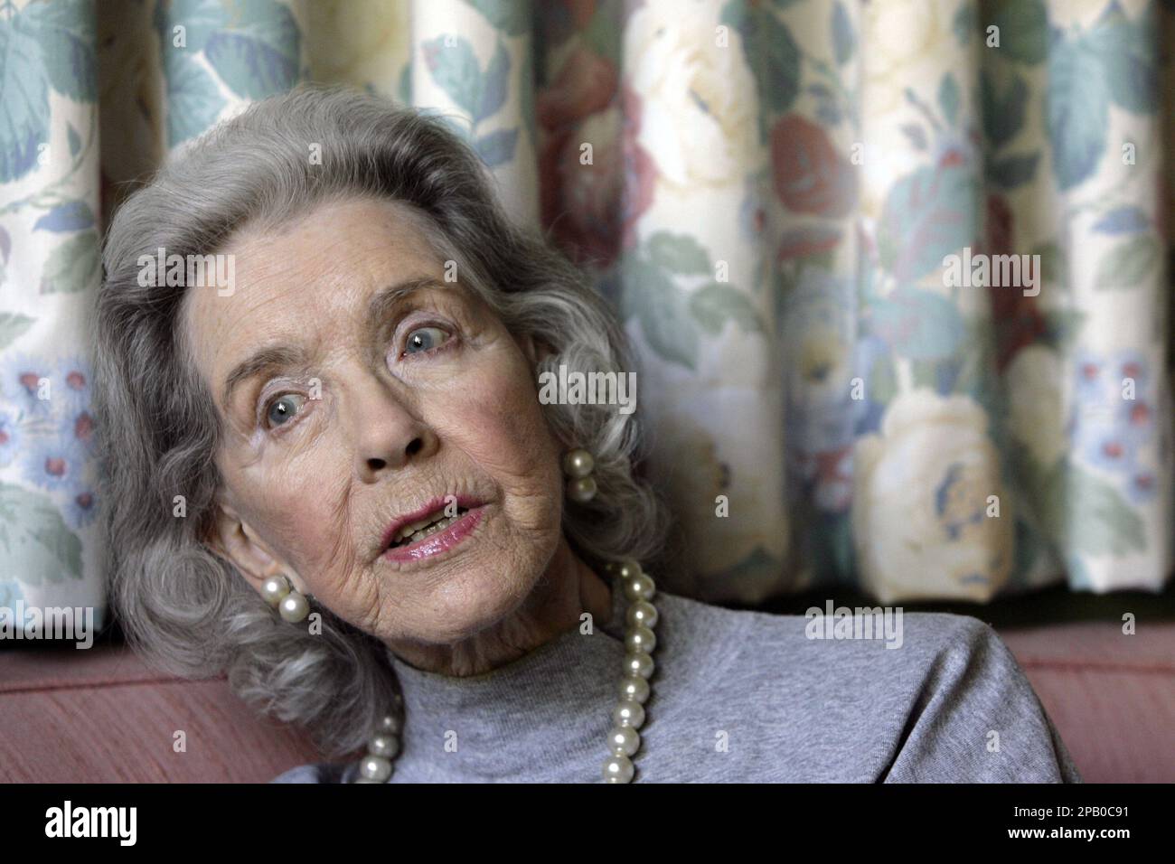 Actress Marsha Hunt responds during an interview at her Los Angeles ...