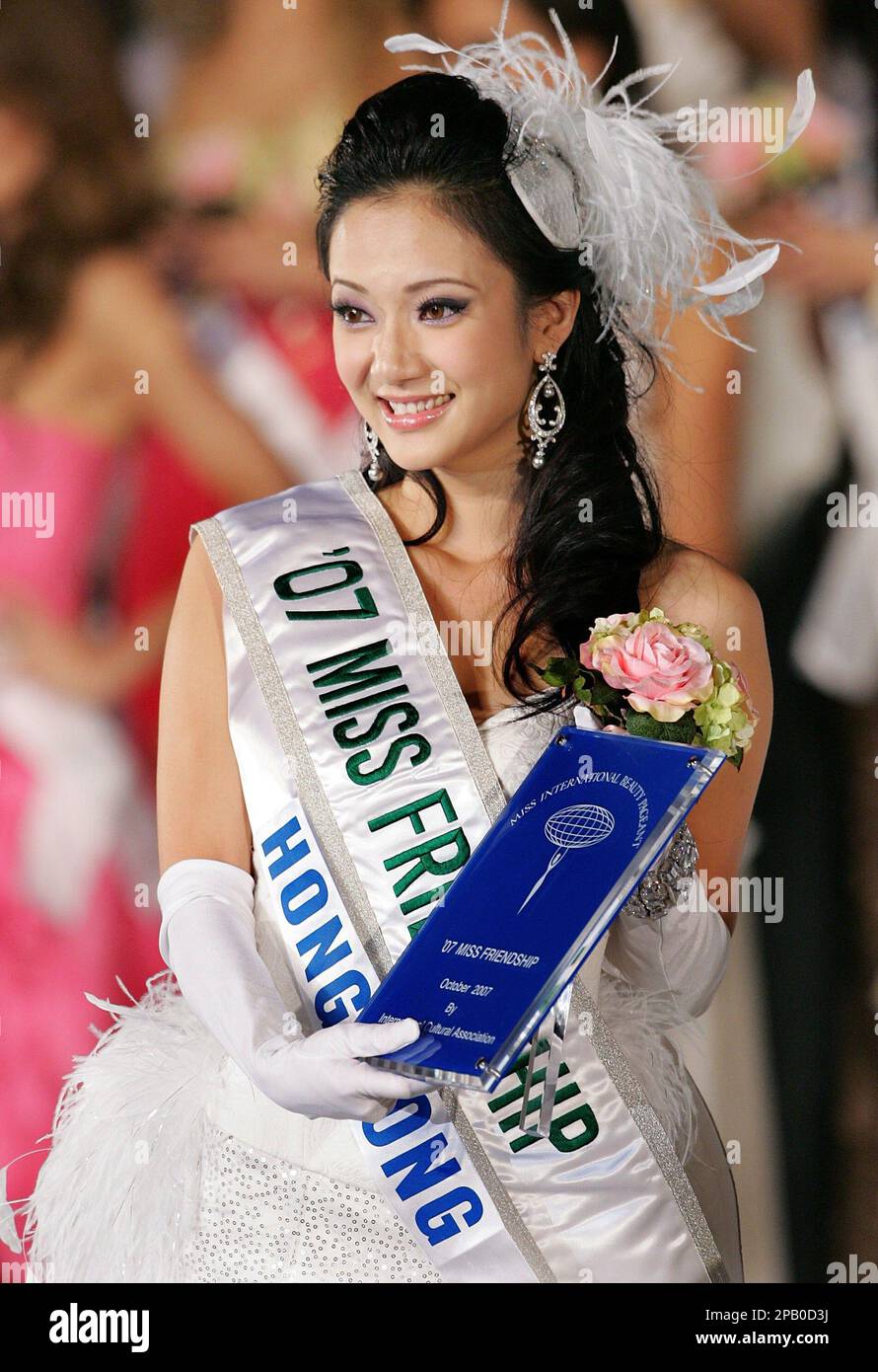 Miss Hong Kong Kwan Hing Wong poses after being pronounced Miss ...