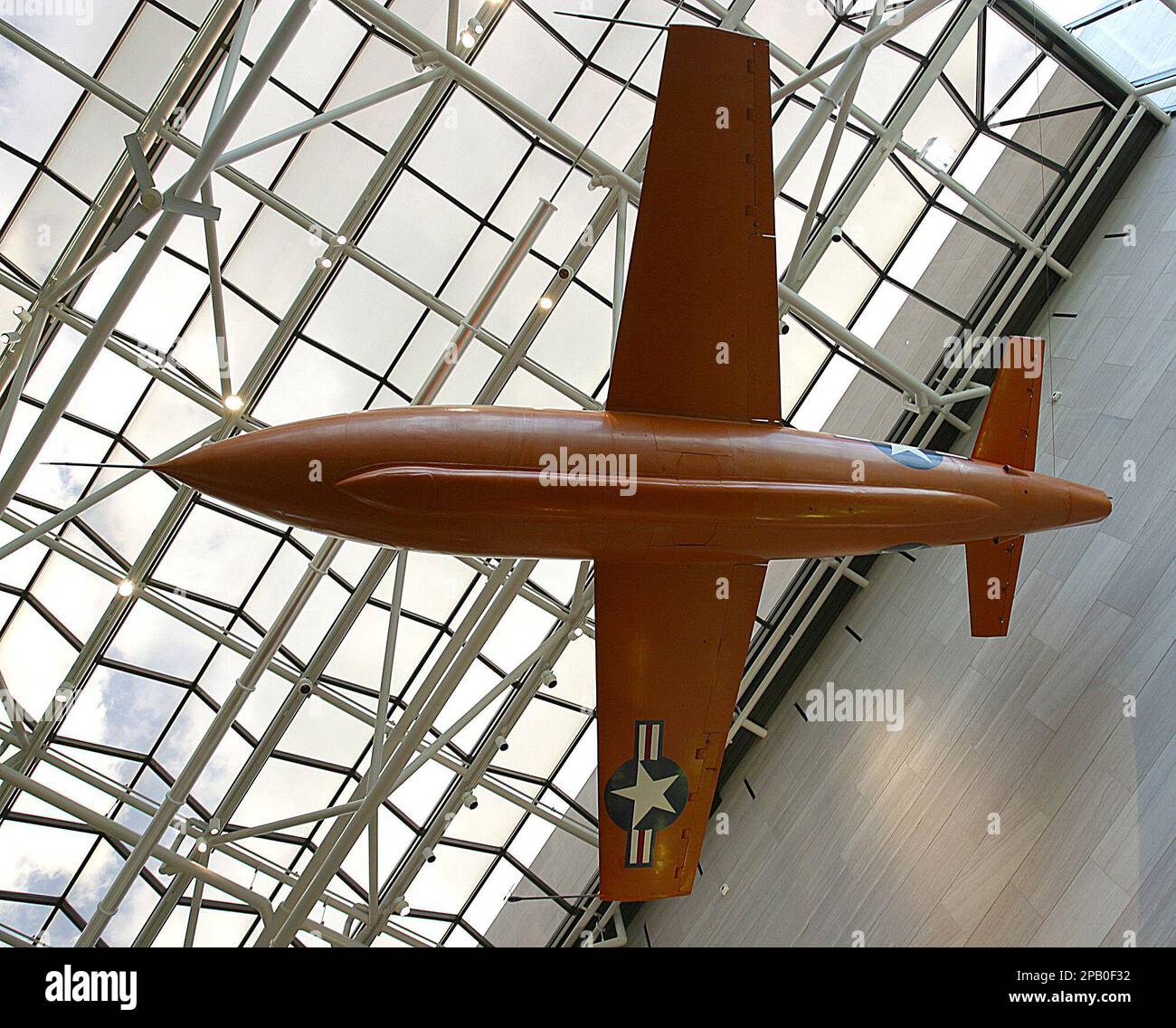 The Bell X-1 Rocket plane, nicknamed "Glamorous Glennis" seen on ...