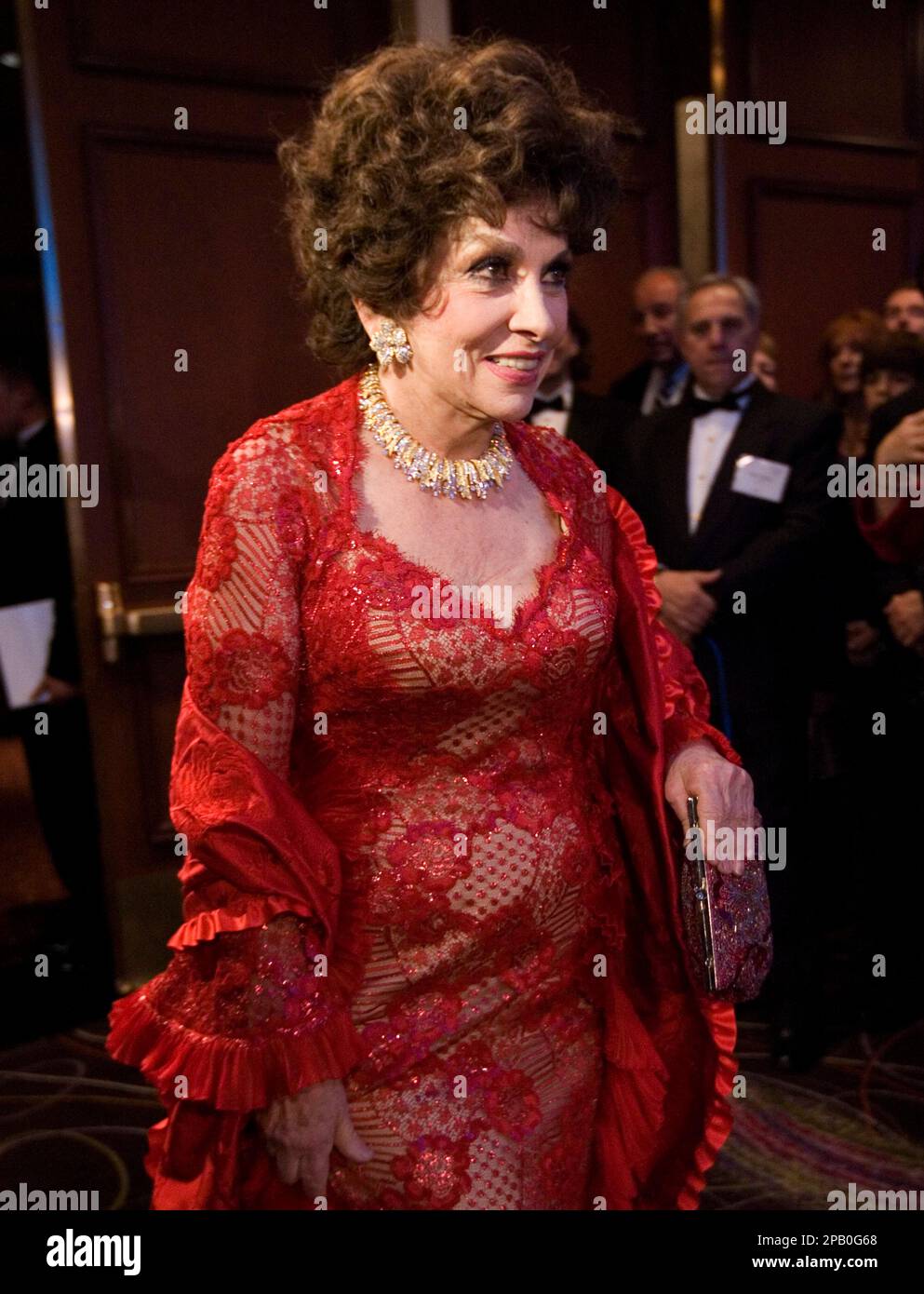 Actress Gina Lollobrigida, arrives at the National Italian American ...