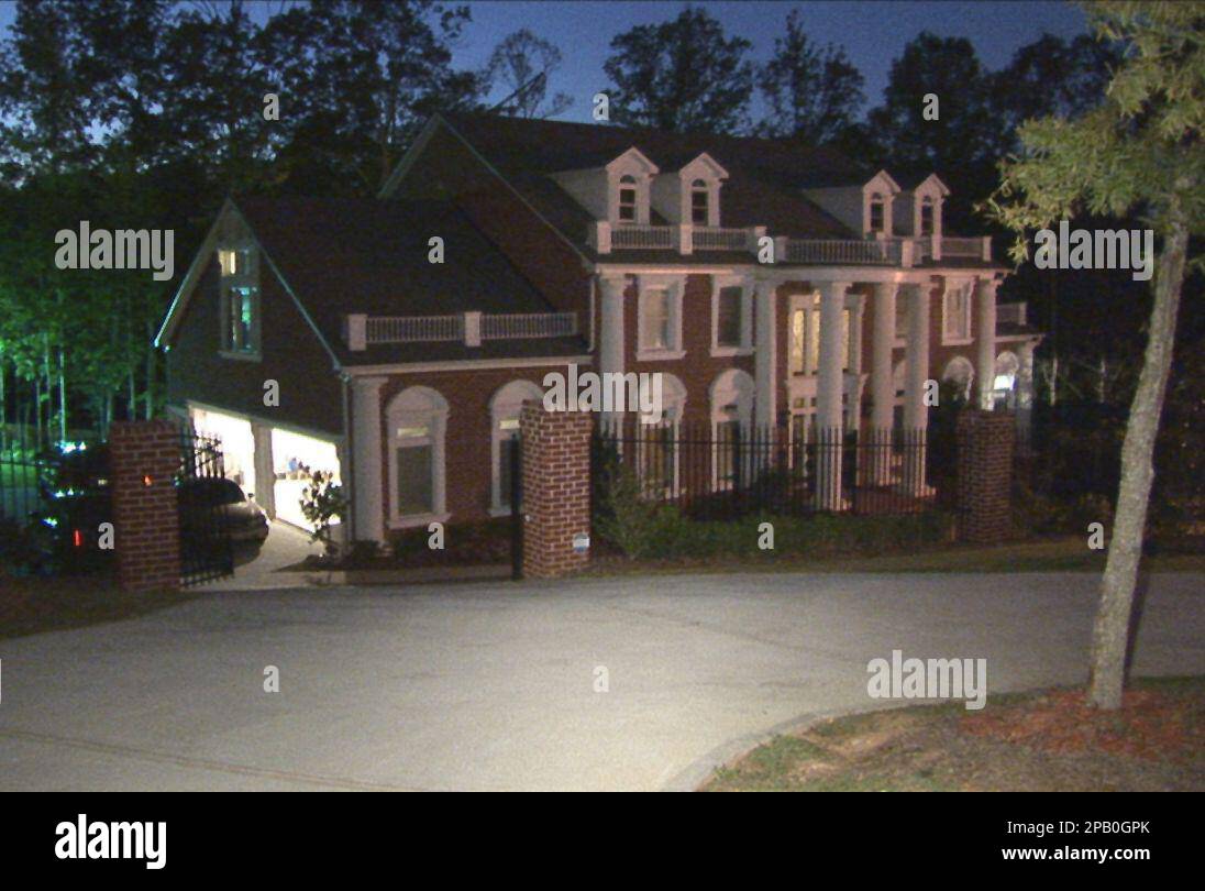 In this image from video, the East Point, Ga., home of the rapper T.I ...