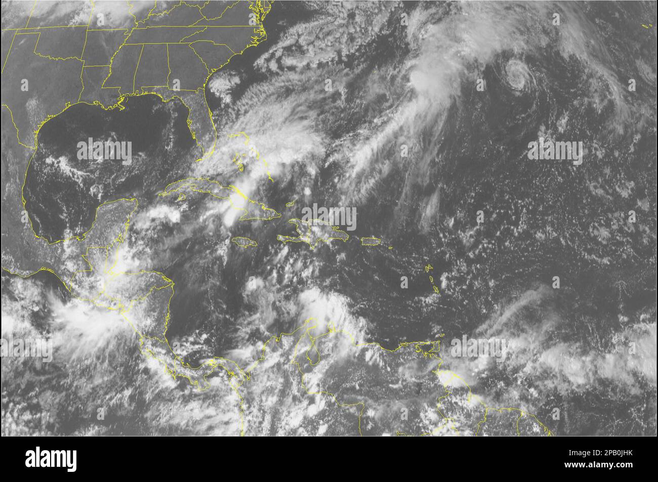 This NOAA satellite image taken Saturday, Oct, 13, 2007, at 1:45 p.m ...