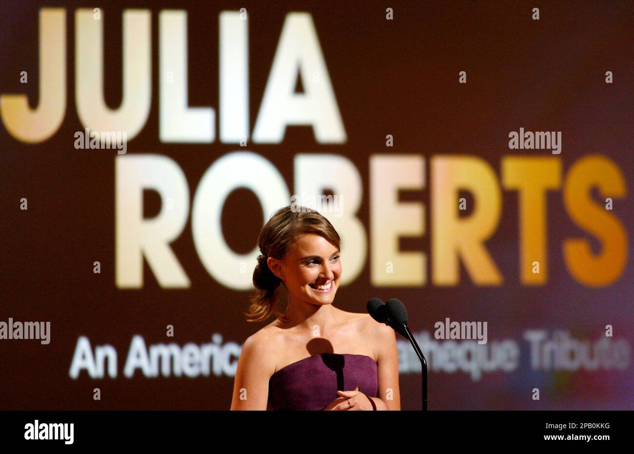 Actress Natalie Portman is seen onstage during the 2007 presentation of ...
