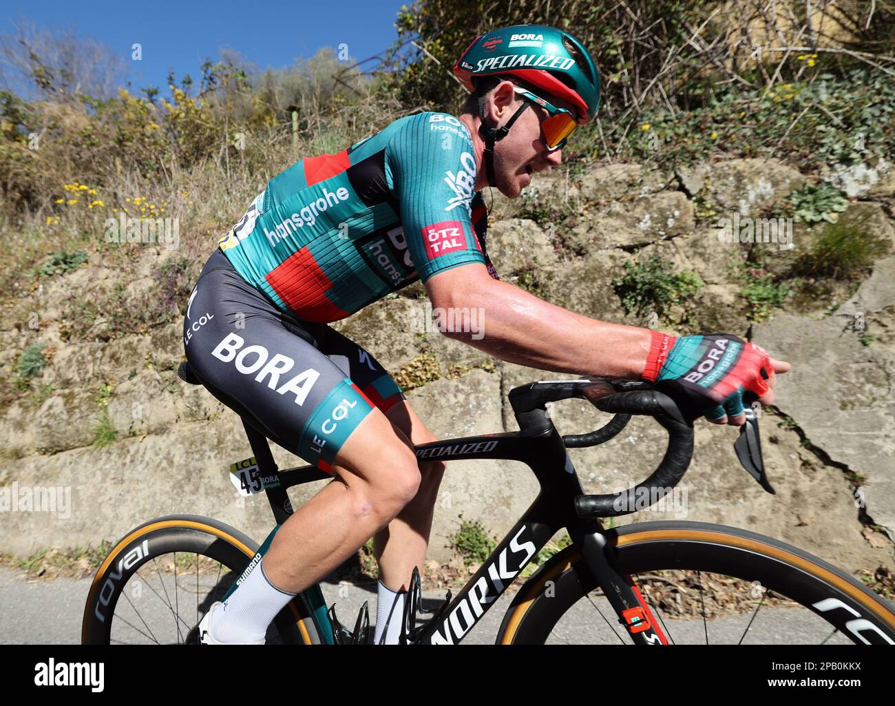 Irish Ryan Mullen of Bora-Hansgrohe pictured in action during stage 8 ...