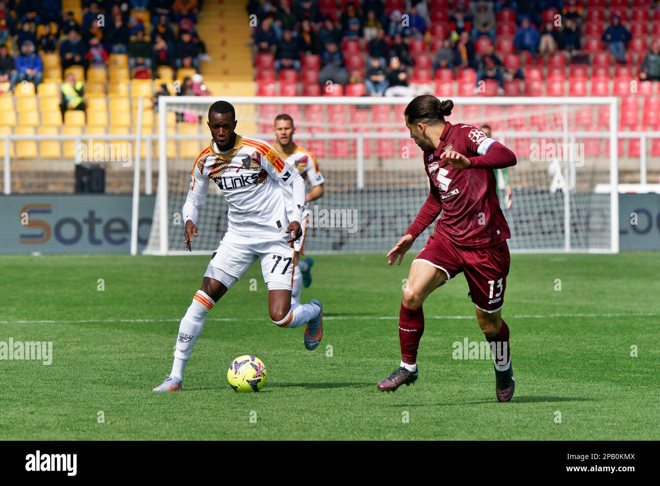 Via Del Mare stadium, Lecce, Italy, March 12, 2023, Assan Ceesay (US ...