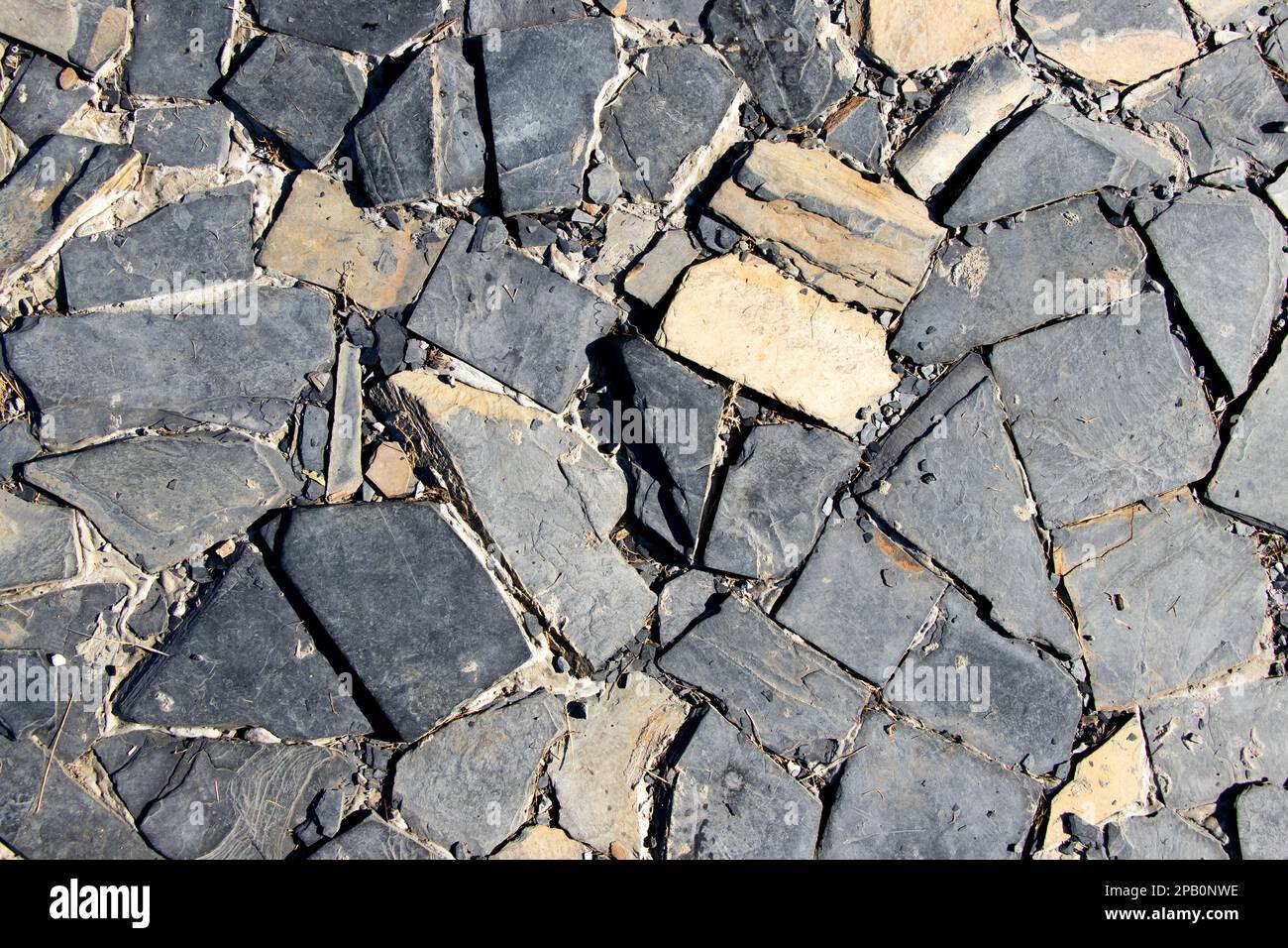 Many size of rock composite to stone textured background Stock Photo ...