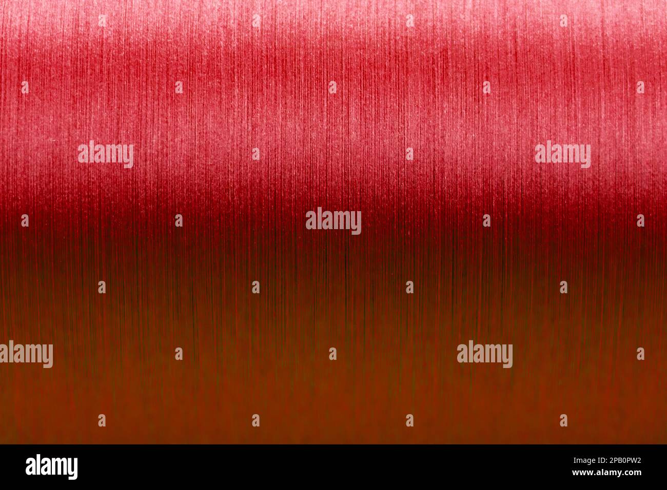 Closed up of red color of thread textured background (Focus at center ...