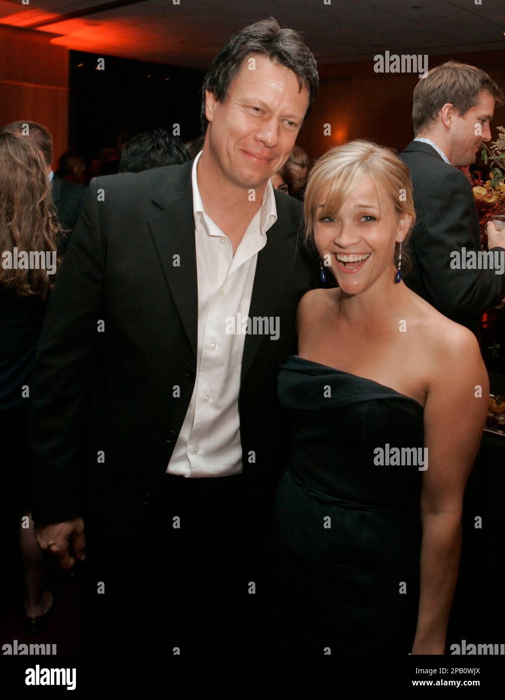 Gavin Hood, left, and Reese Witherspoon are seen during an after-party ...