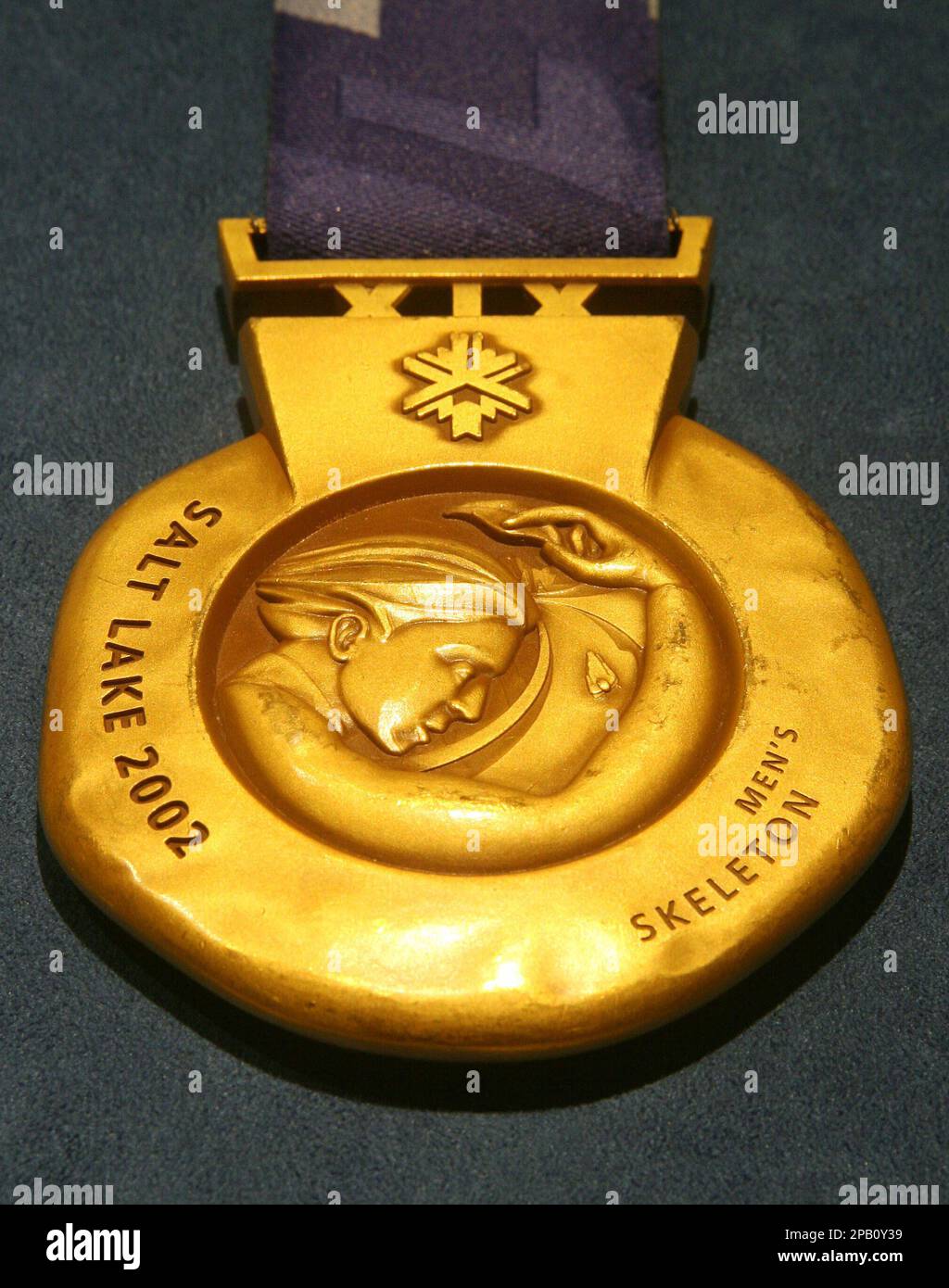 ** FOR USE WITH AP LIFESTYLES ** The gold medal given to Jimmy Shea, Jr ...