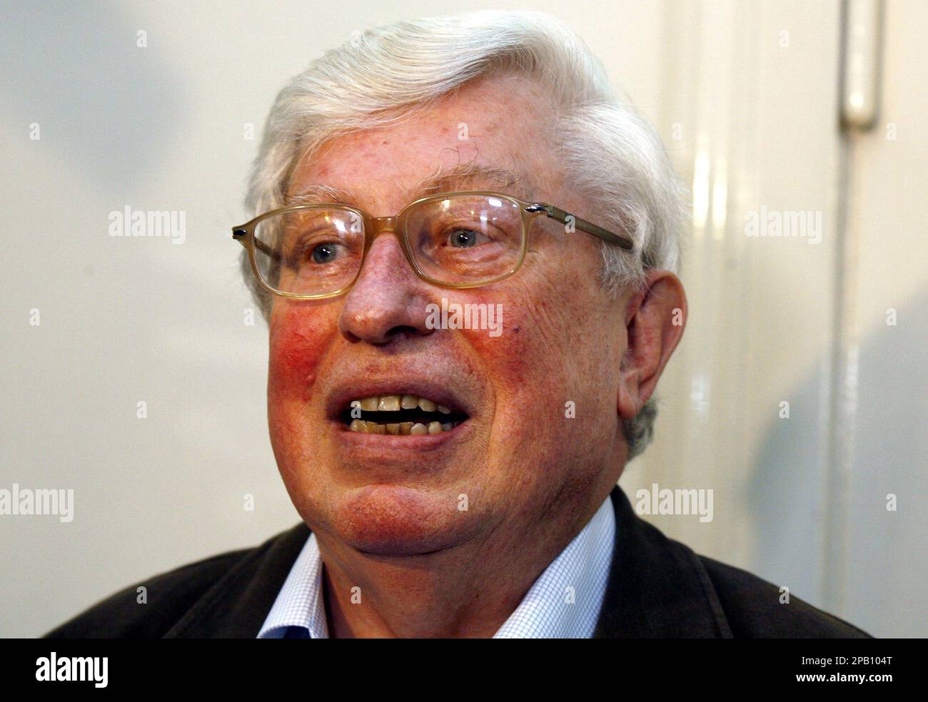 German, Gerhard Ertl laughs Wednesday Oct. 10, 2007, at the Fritz-Haber ...