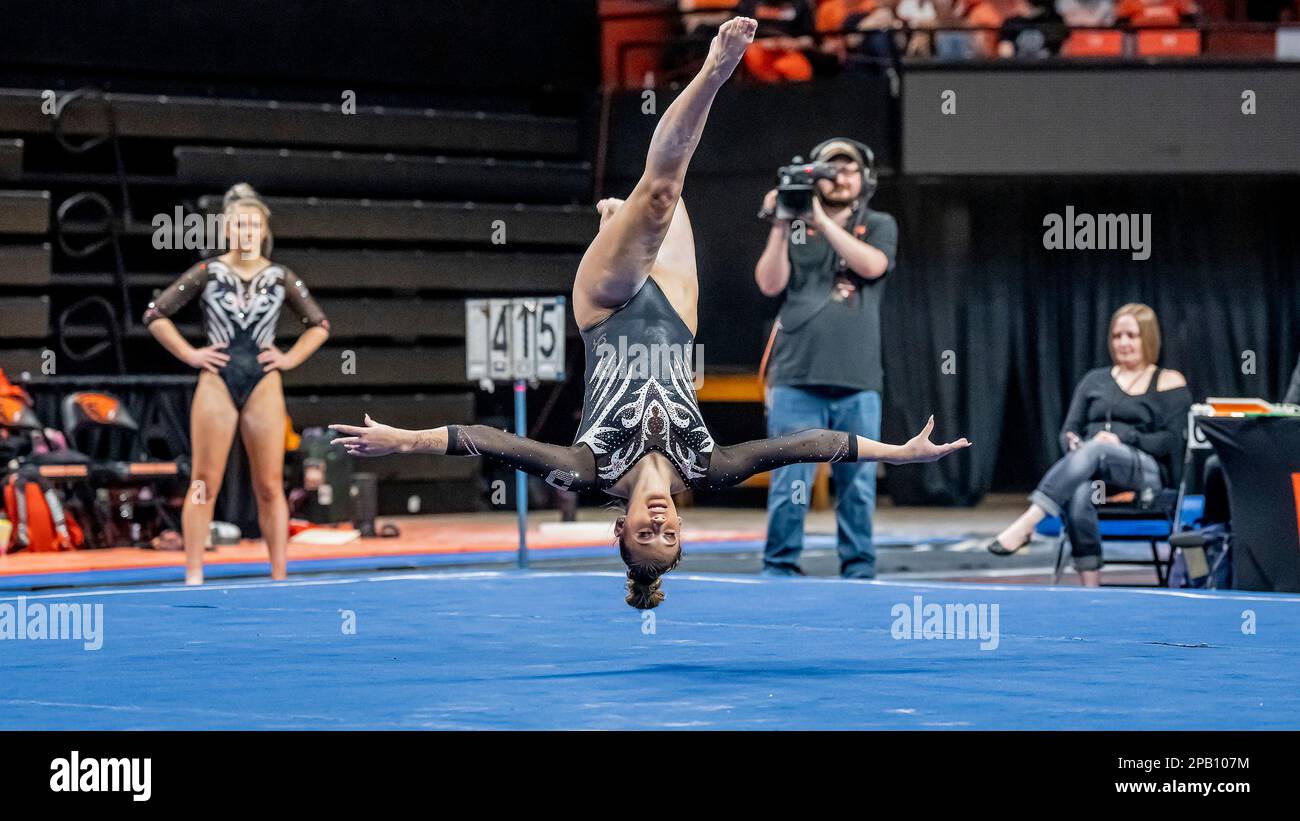 Corvallis, USA. 11th Mar, 2023. Utah's Makenna Smith placed second in ...