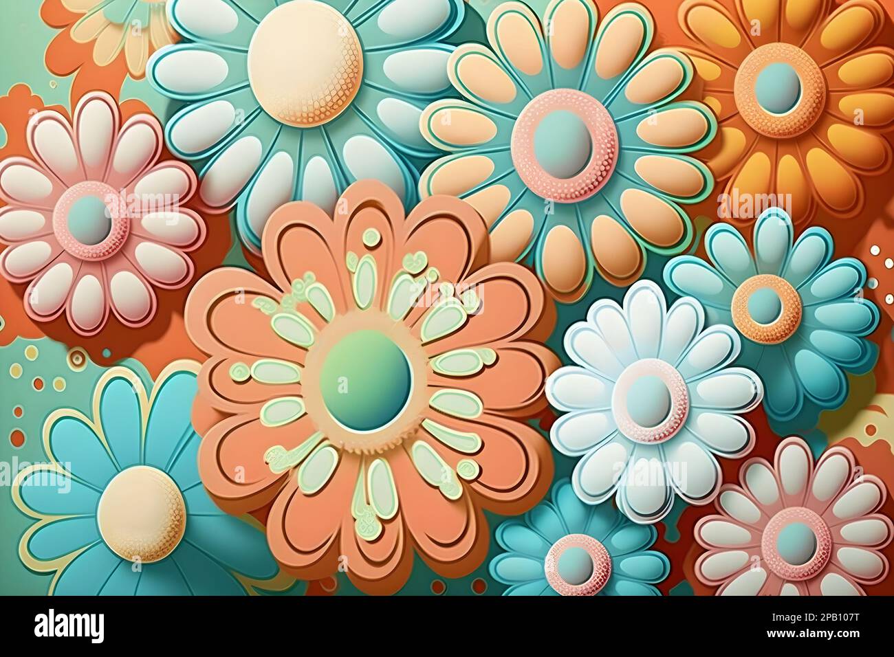 60s Flower Wallpaper