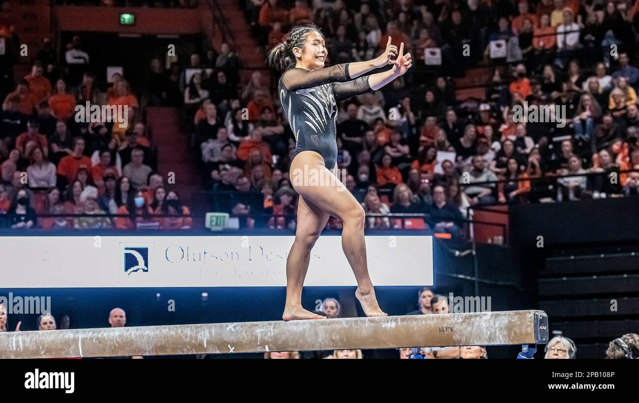 Corvallis, USA. 11th Mar, 2023. Utah's Crystal Isa tied for third on ...