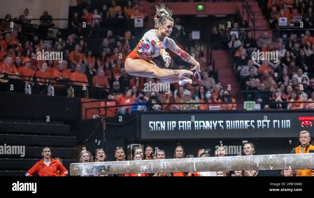 Corvallis, USA. 11th Mar, 2023. Oregon State's Madi Dagen tied for ...
