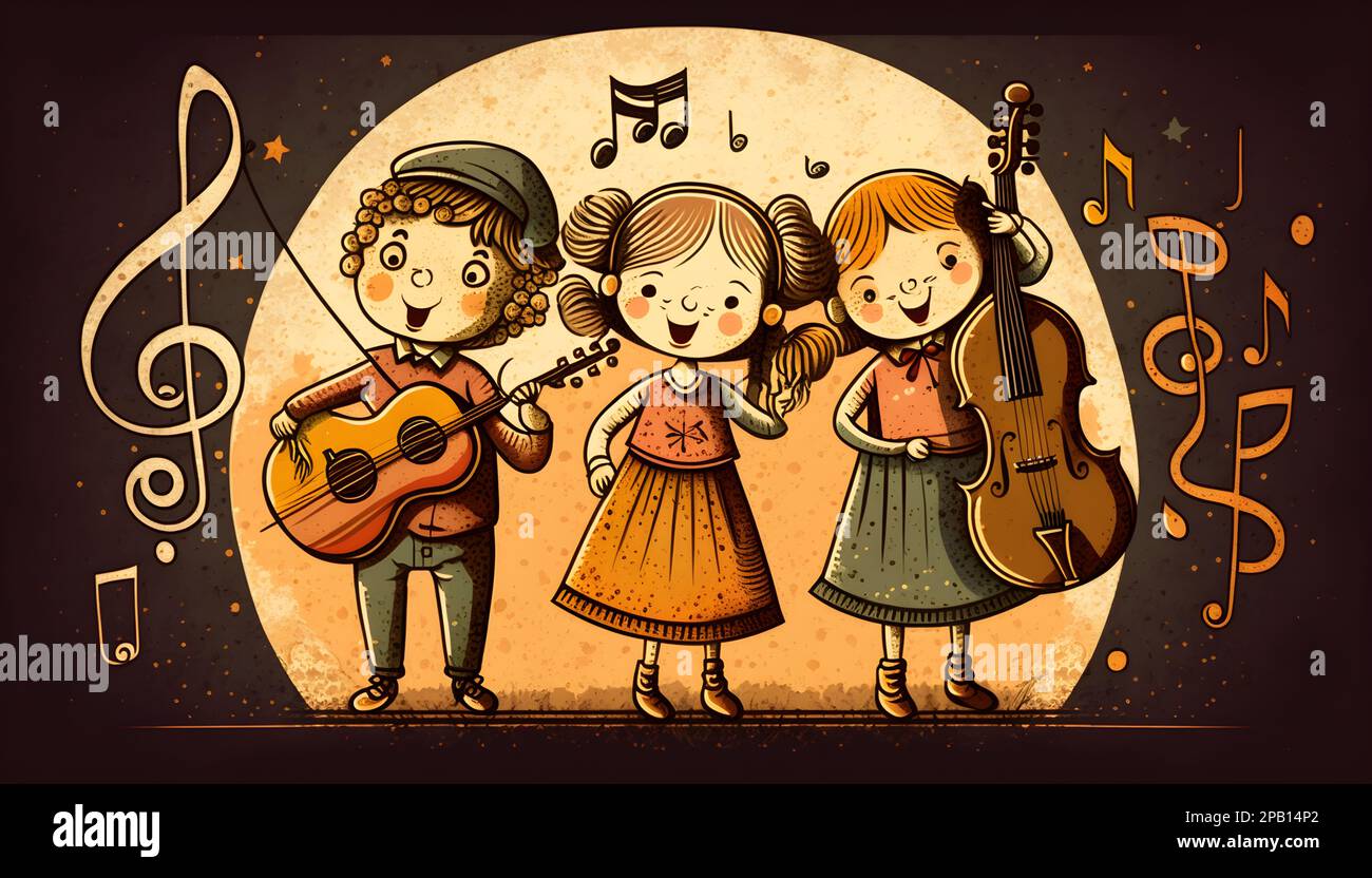 Kindergarten school children performing hi-res stock photography and ...