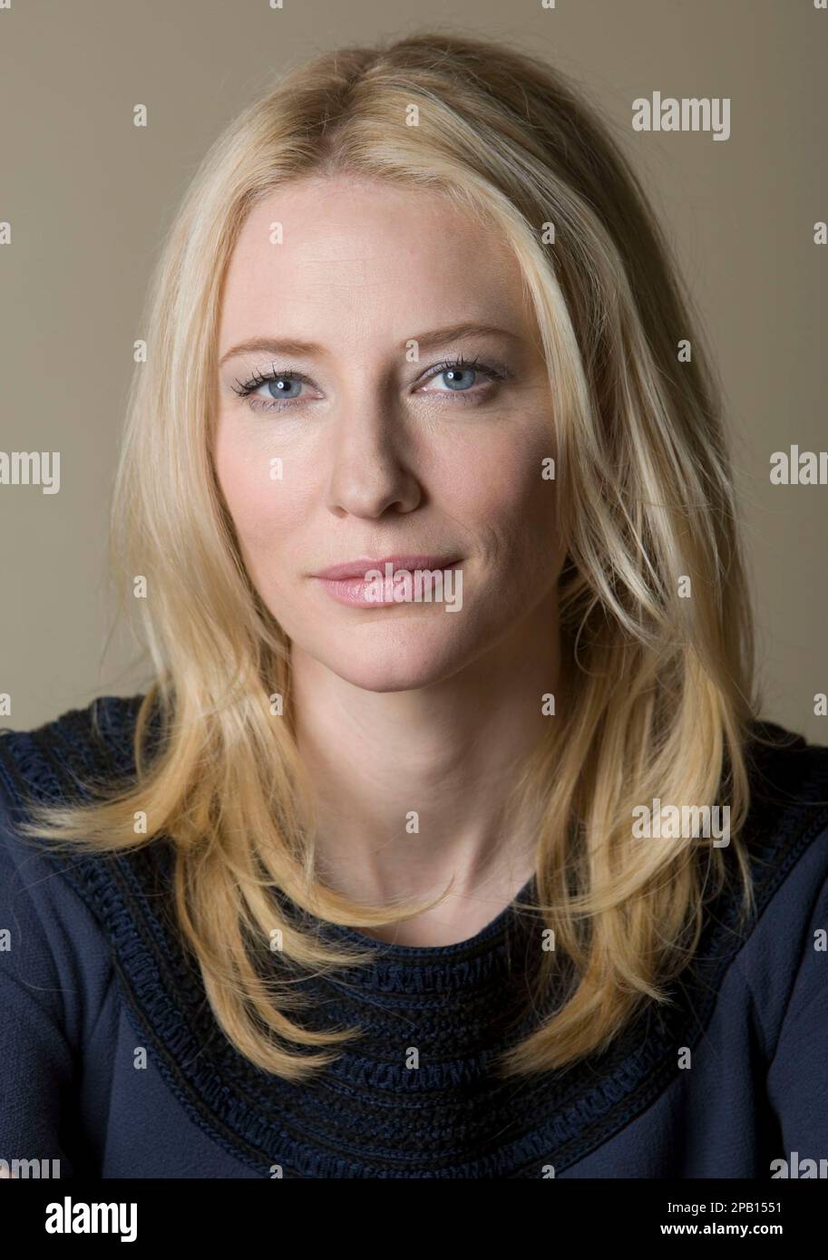 Actress Cate Blanchett, star of "Elizabeth: The Golden Age," poses for ...