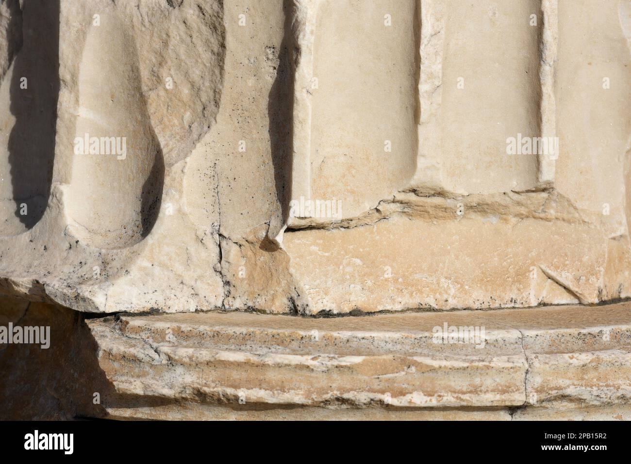 Ancient Corinthian order column marble shaft Stock Photo - Alamy