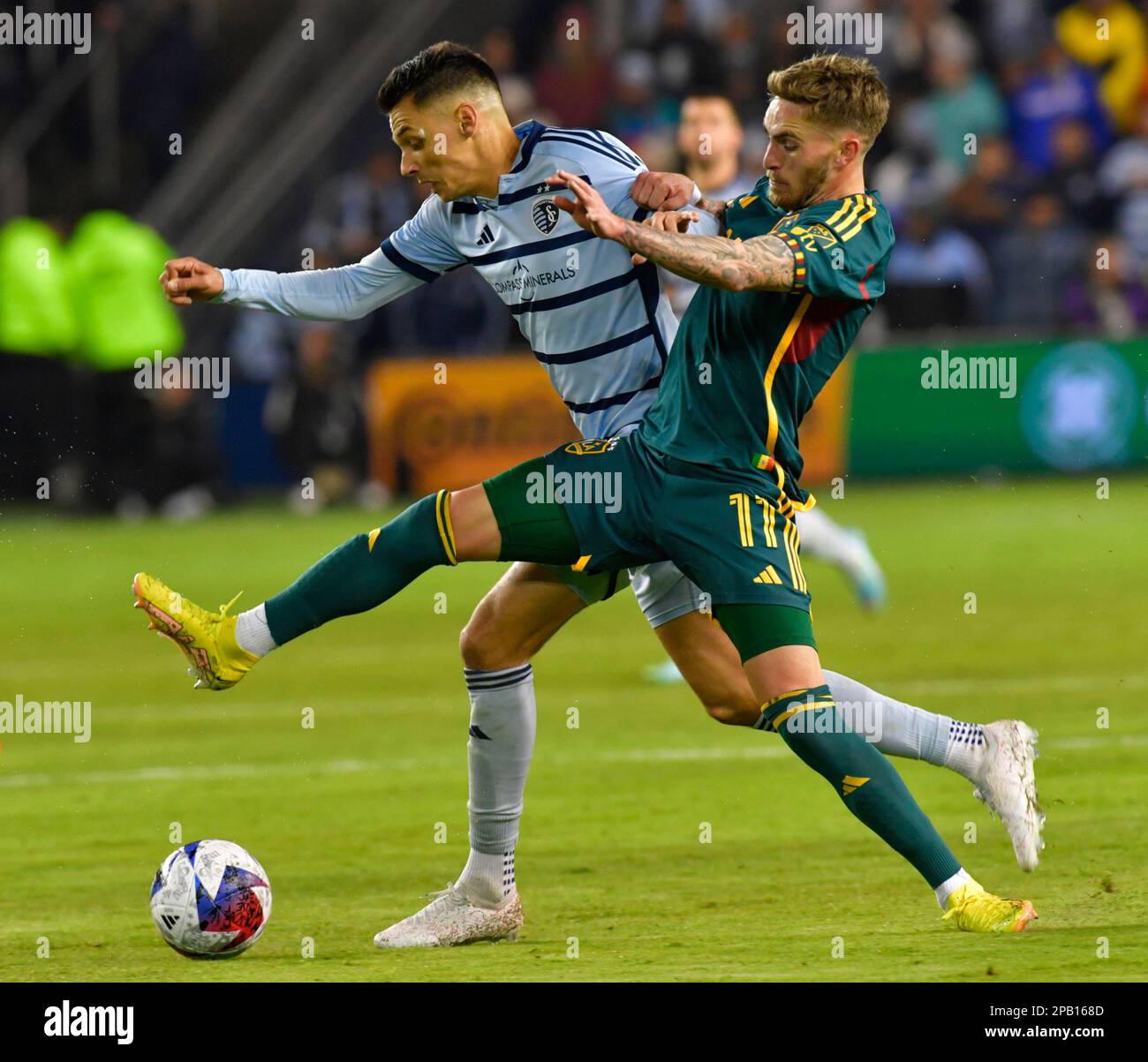 Kansas City, USA. 11th Mar, 2023. Los Angeles Galaxy midfielder Tyler ...