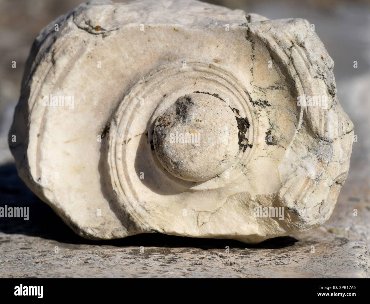 Ancient sculpted marble ruins at the Archaeological Site of Eleusis in ...