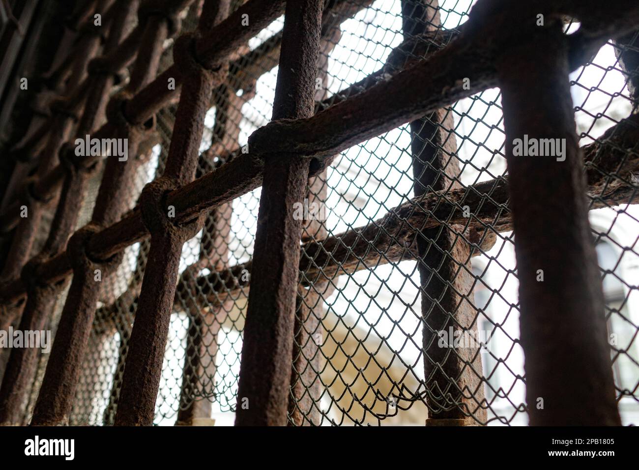 Venice, Italy - 15 Nov, 2022: Prison cells and bars in the Doges Palace ...