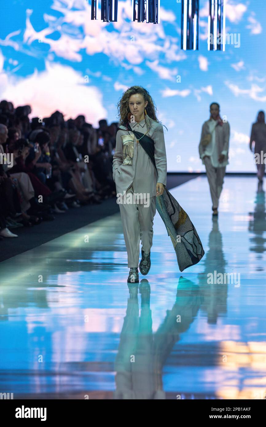 In a stunning finale to the Festival, a model commanded attention on ...