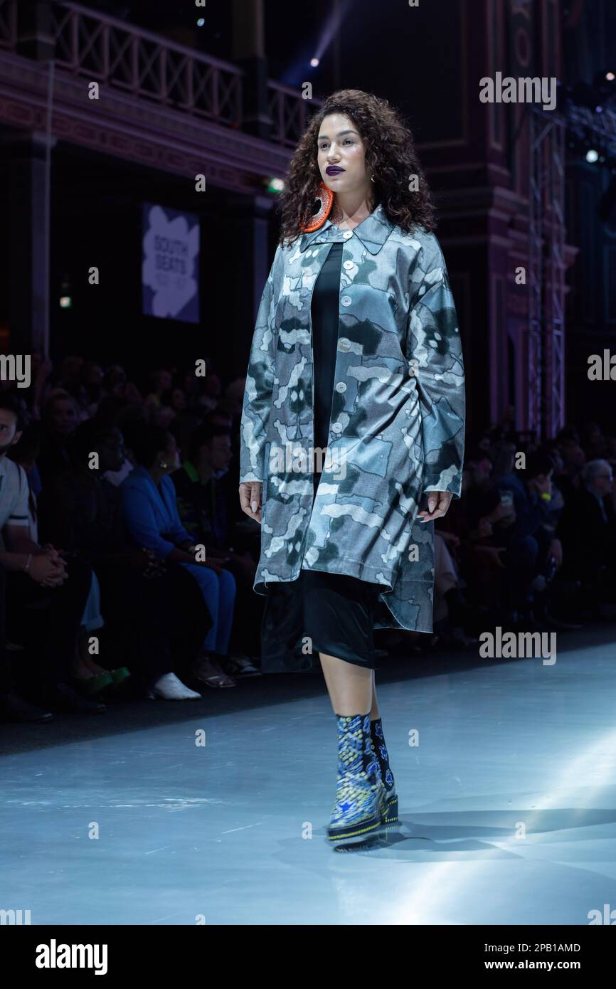 As the Festival came to an end, a model walked down the final runway in ...