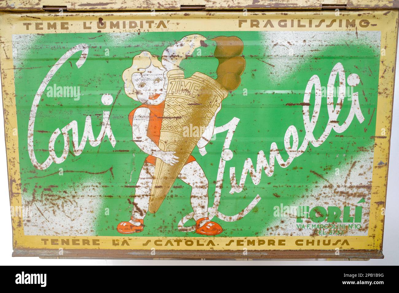 Bologna, Italy - 18 Nov, 2022: Traditional Gelato advertising at the ...