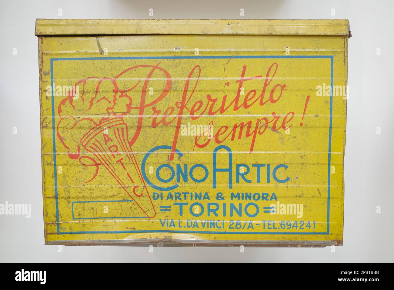 Bologna, Italy - 18 Nov, 2022: Traditional Gelato advertising at the ...