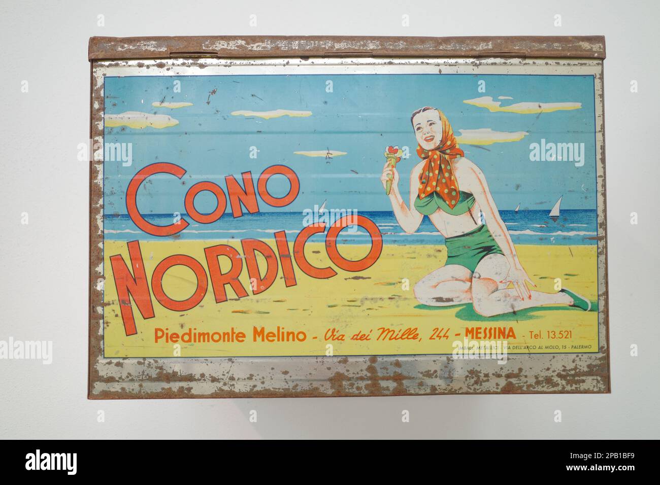 Bologna, Italy - 18 Nov, 2022: Traditional Gelato advertising at the ...