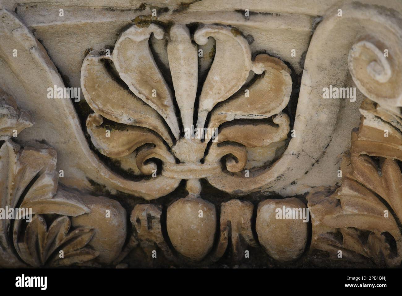 Ancient sculpted marble ruins at the Archaeological Site of Eleusis in ...