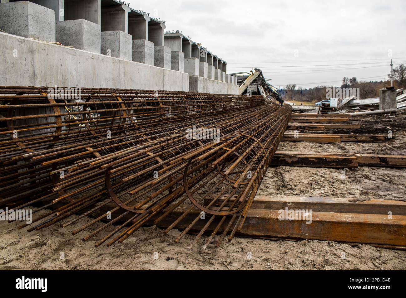 Restoration of the bridge over the Irpin River. This bridge was ...