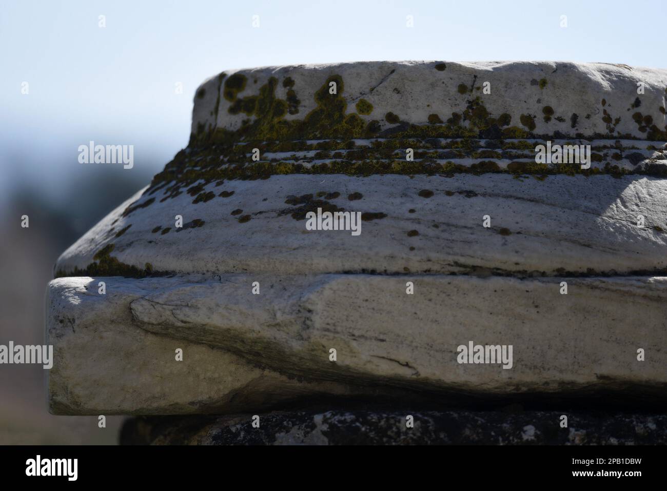 Ancient Corinthian order marble column base detail Stock Photo - Alamy