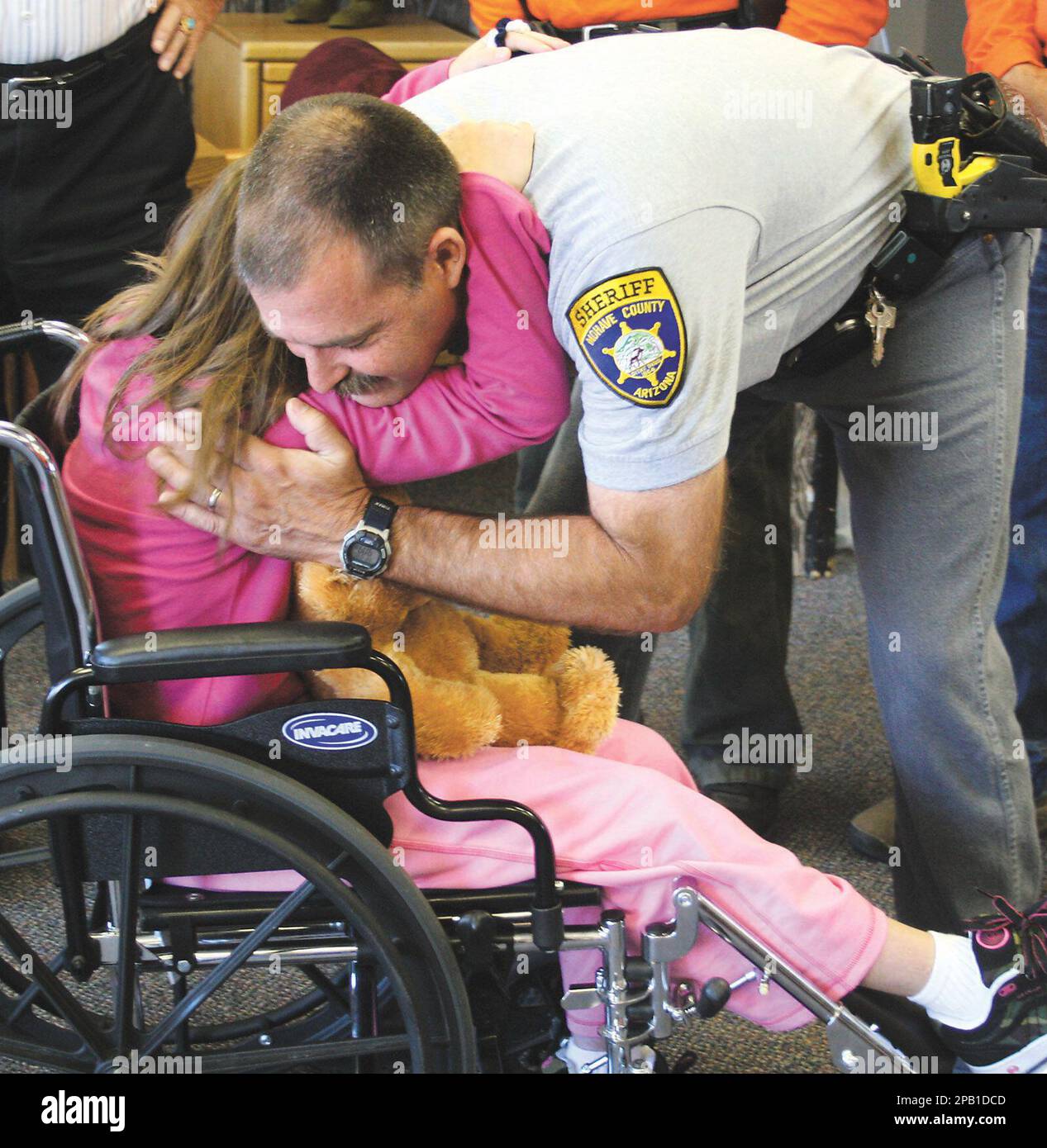 Casie Hicks, the 10-year-old girl who fell into a mineshaft, hugs Sgt ...