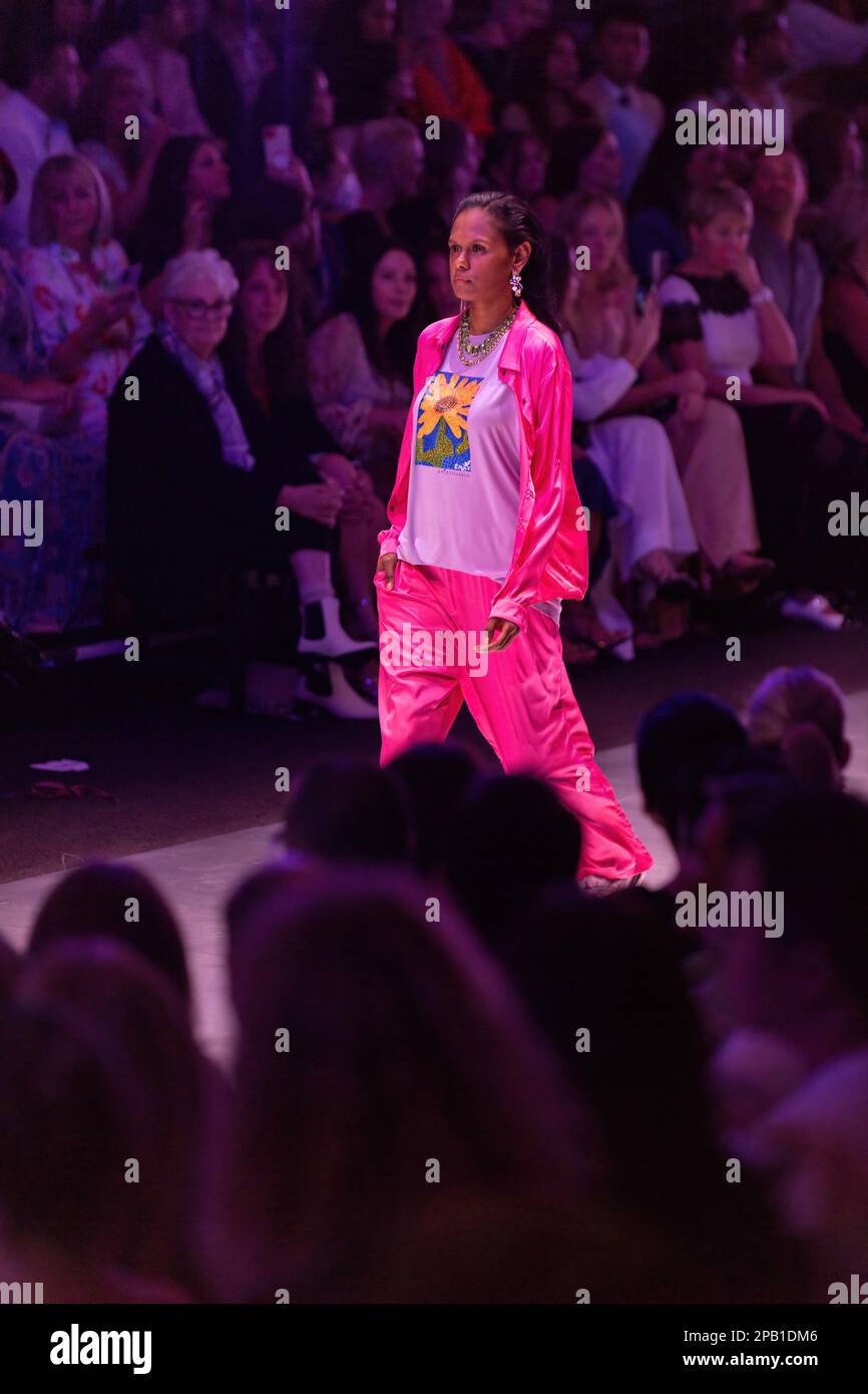 In a stunning finale to the Festival, a model commanded attention on ...