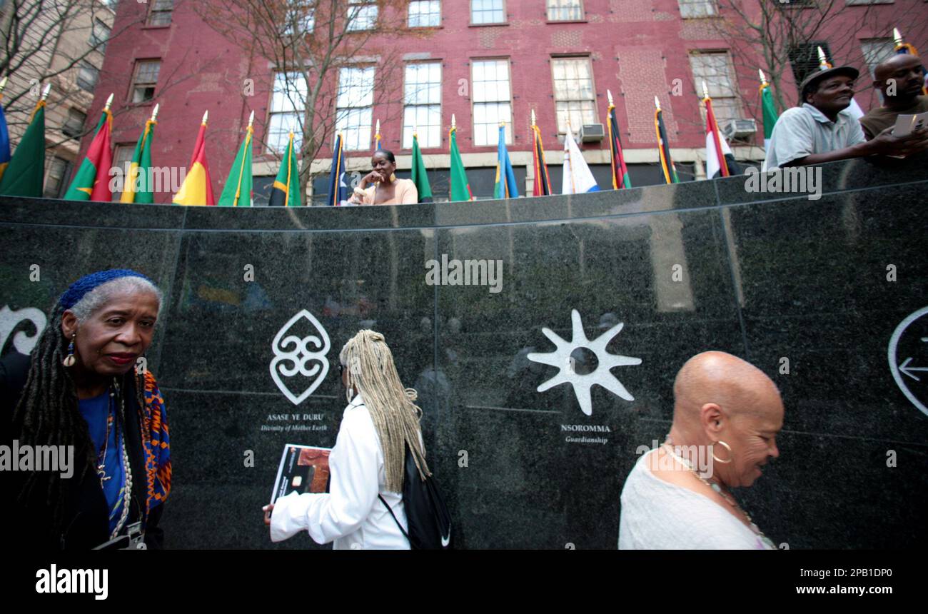 Visitors tour the Ancestral Libation Chamber inside the African Burial ...