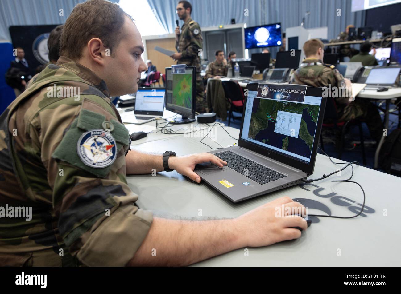Toulouse, France. 10th Mar, 2023. French army during the presentation ...