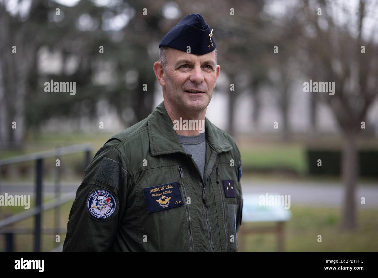 Toulouse, France. 10th Mar, 2023. Portrait of General Philippe Adam ...