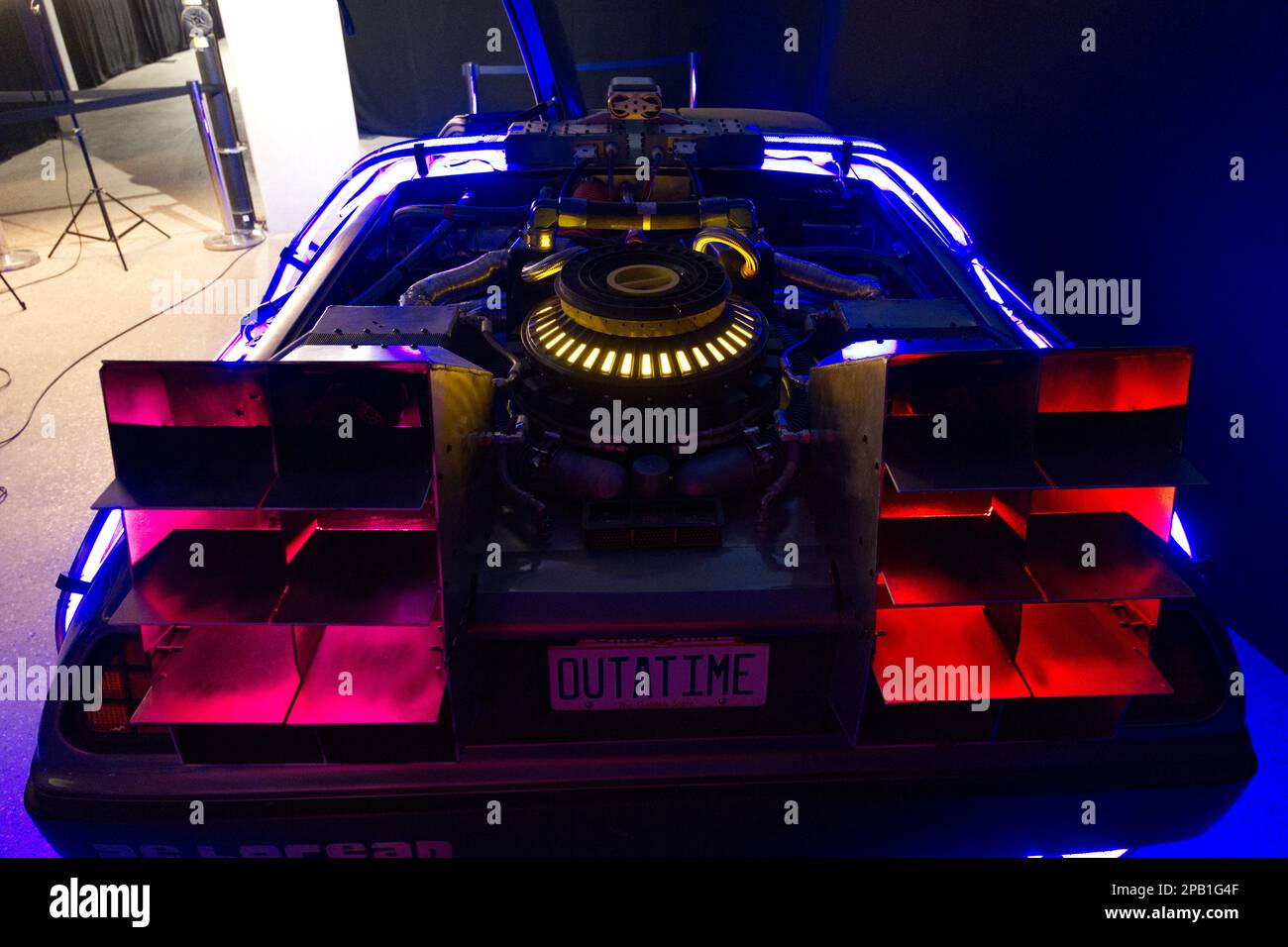 Delorean time machine from Back to the Future Stock Photo - Alamy