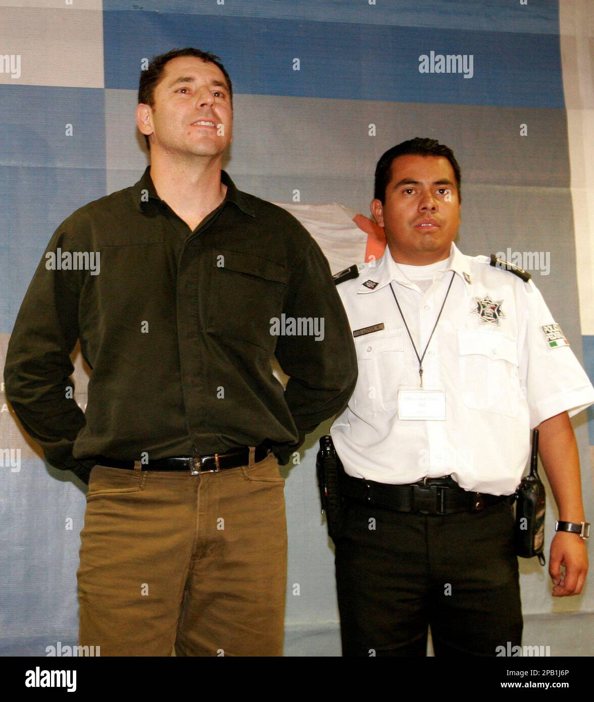 Colombian Juan Diego Espinoza Ramirez, also known as "El Tigre," stands ...
