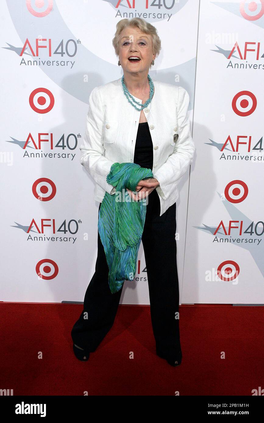 Actress Angela Lansbury arrives at AFI's 40th Anniversary Wednesday ...