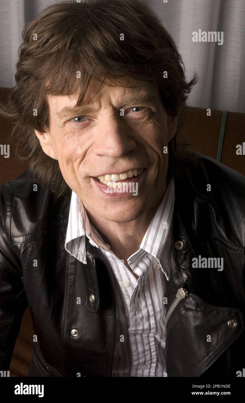 Singer Mick Jagger is photographed in New York, Sept. 18, 2007. (AP ...