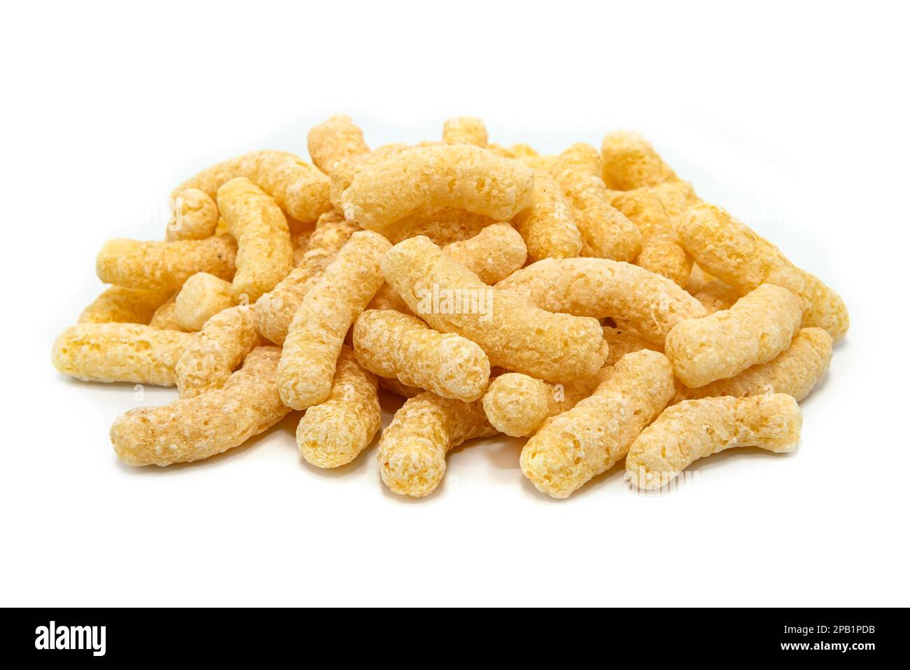 Corn sticks on a white background. Hill with corn sticks close-up Stock ...
