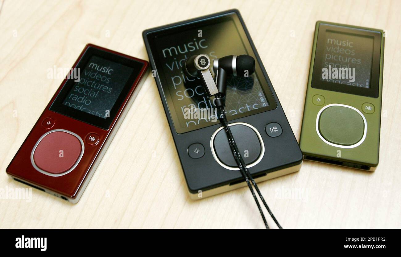 New models of Microsoft Corp.'s Zune portable media players that were ...