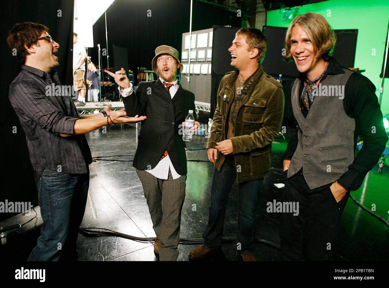 Members of the band Matchbox Twenty, from left, Brian Yale, Paul Dousett, Rob Thomas and Kyle ...